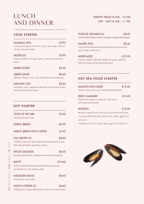 BREAKFAST MENU – Lydia Brasserie